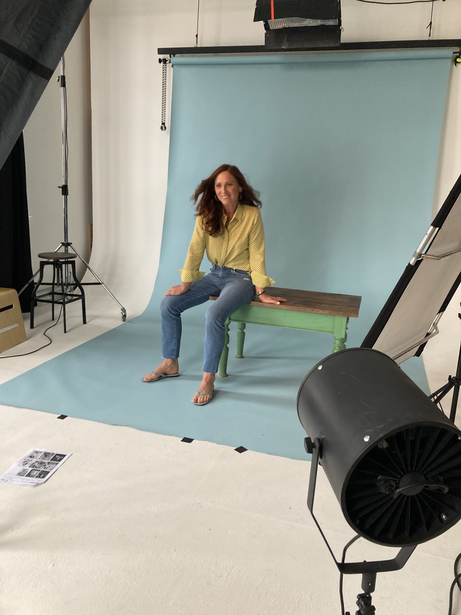 und dann ging’s los - mit Foto-Shooting im Studio - Martina Fischer